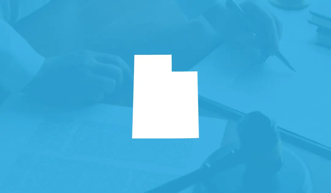 An outline of the state of Utah.