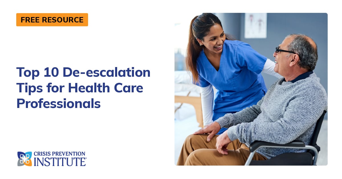 Top 10 De-Escalation Tips | Crisis Prevention Institute (CPI)