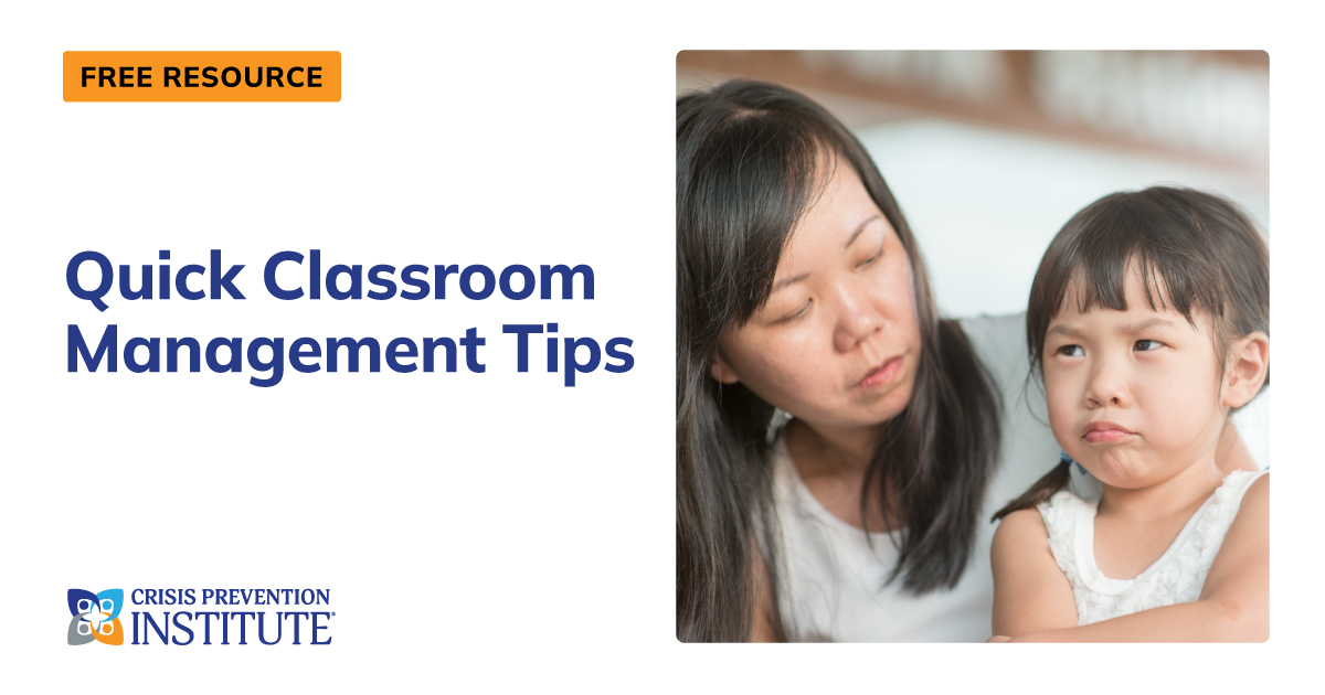 Classroom Management Tips | Crisis Prevention Institute (CPI)